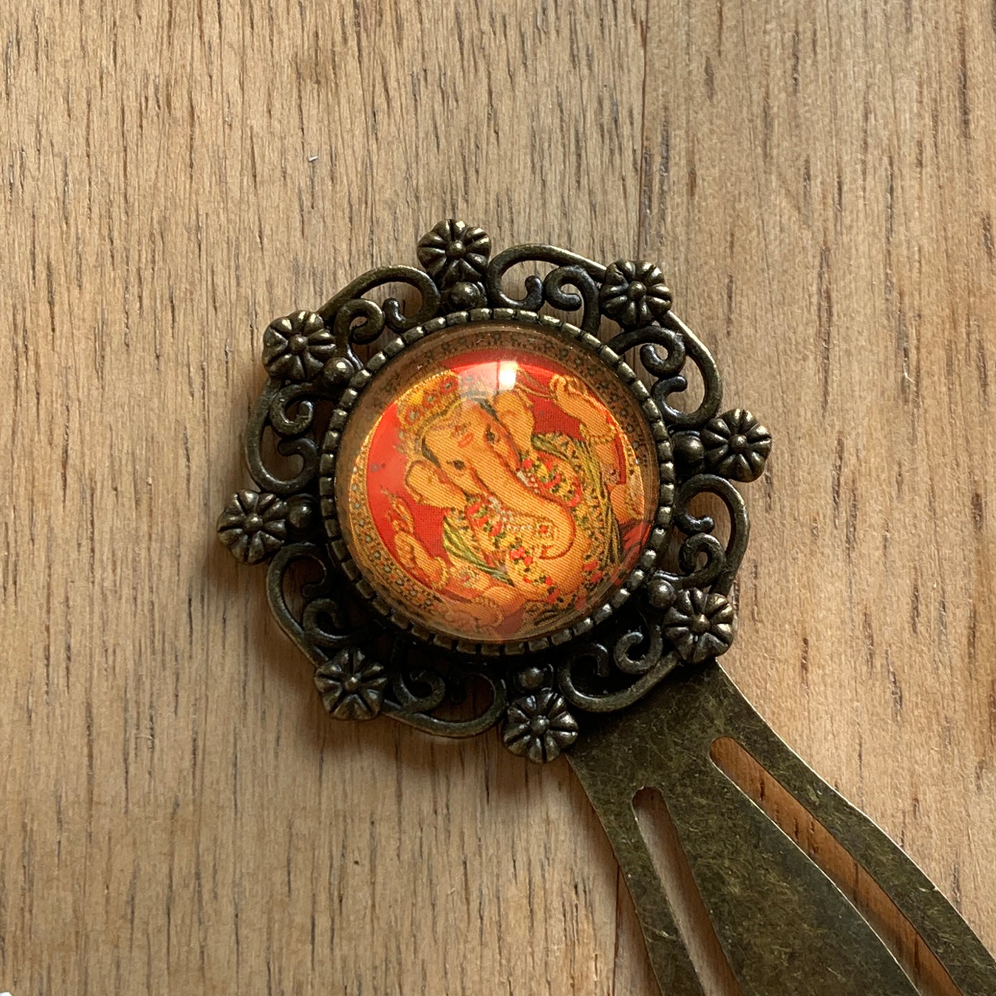 Metal Bookmark - Ganesha, Kerala Mural – Froggmag