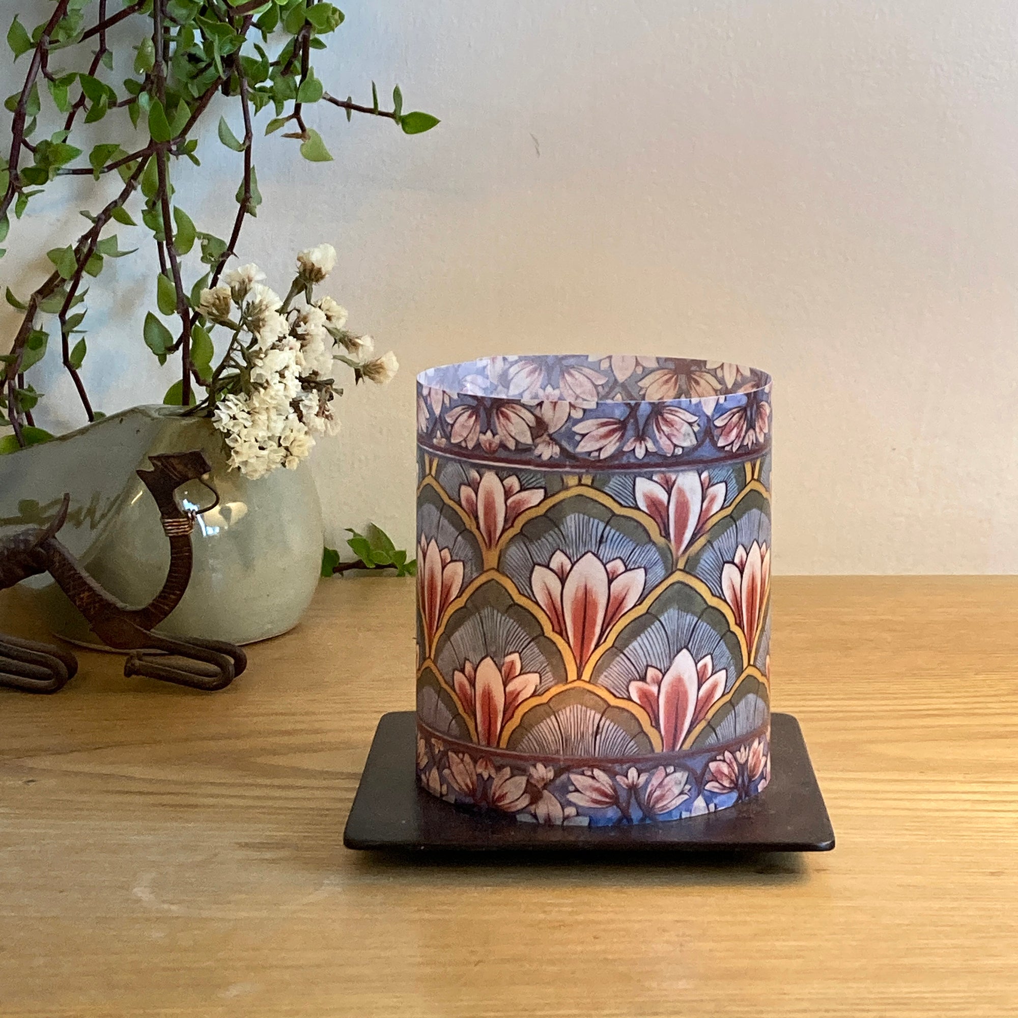 Tea Light Lamp with Stand - Mural, City Palace, Jaipur – Froggmag
